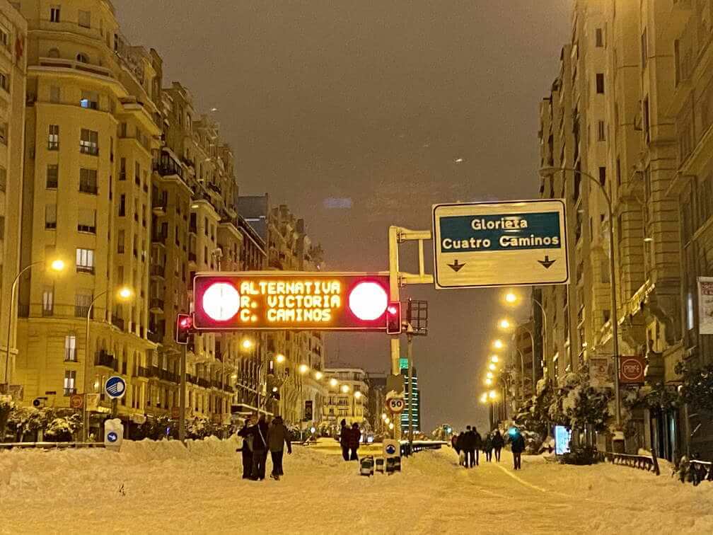 ᐅ Snow in Madrid: Beauty and the Beast - or how Filomena brought magic ...